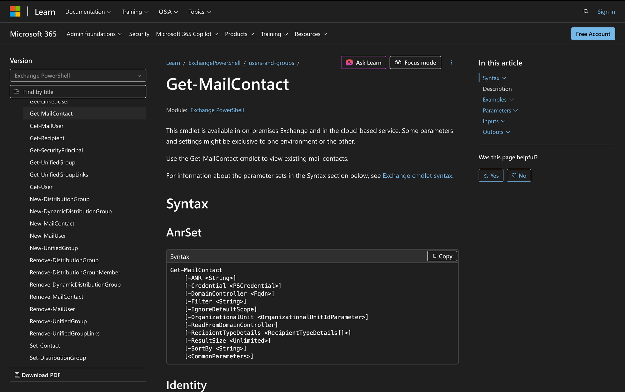 How to Use Get-MailContact in Powershell