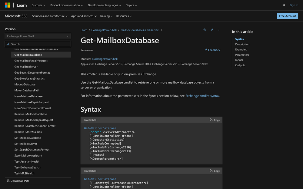 How to Use Get-MailboxDatabase in PowerShell
