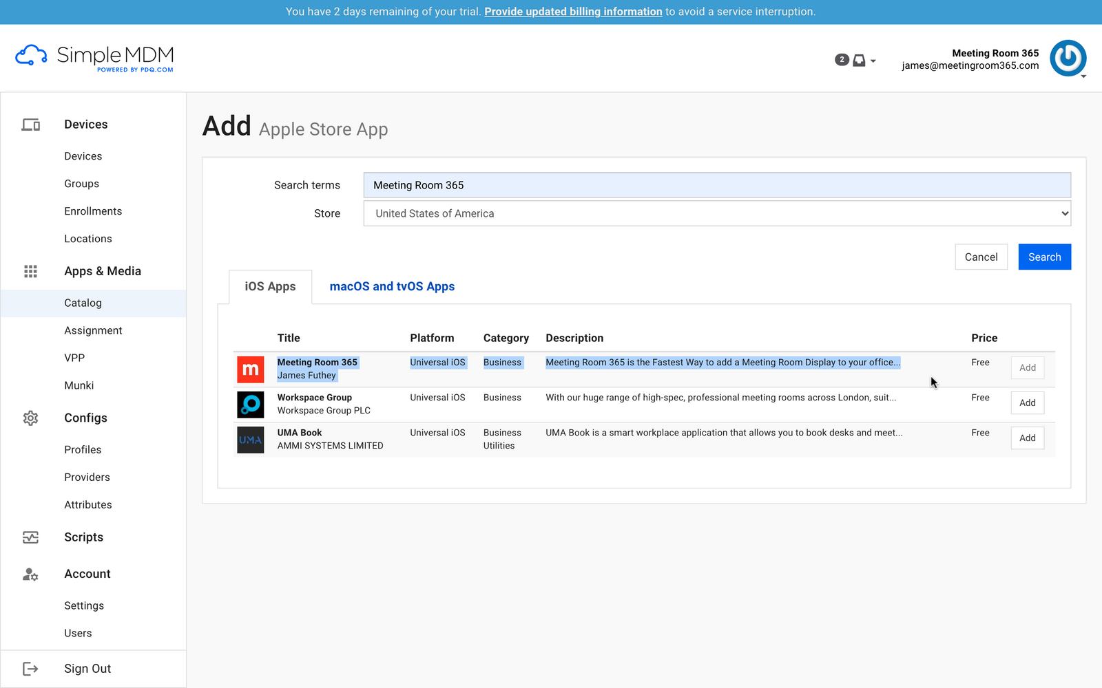 Setting up a Meeting Room Display with SimpleMDM